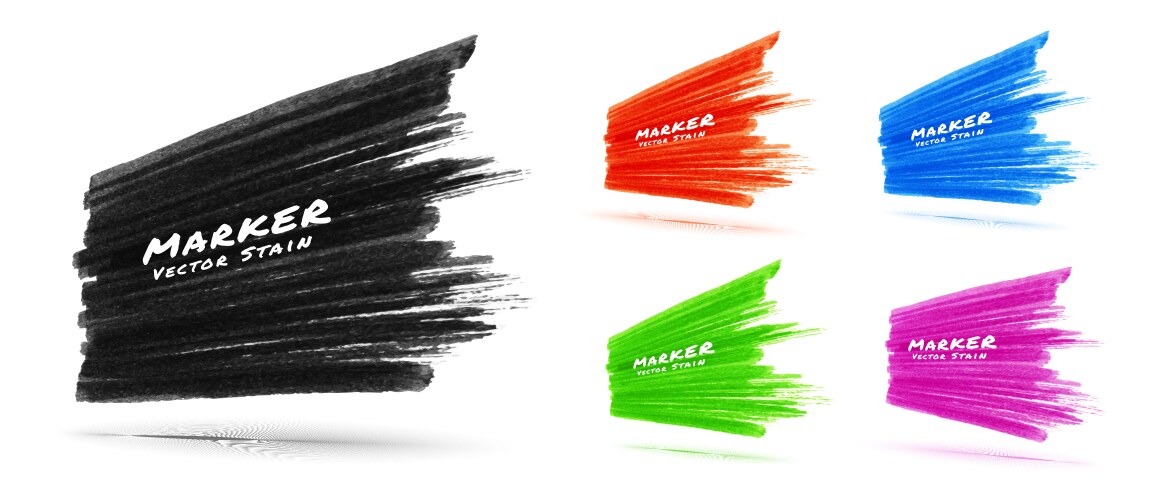 Red marker stain Royalty Free Vector Image - VectorStock