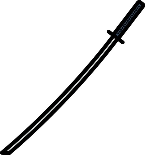 Japanese sword 0004 Royalty Free Vector Image - VectorStock
