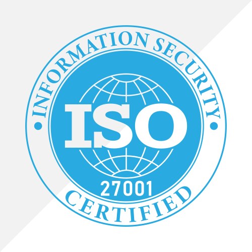 Iso certification logo Royalty Free Vector Image