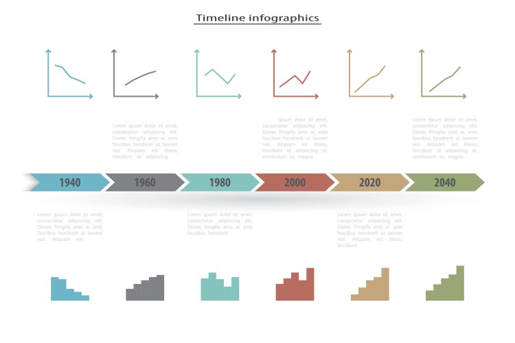 Timeline infographics Royalty Free Vector Image