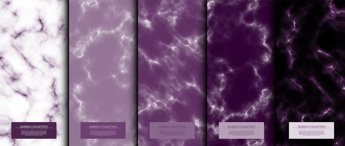 Marble collection abstract pattern texture Vector Image