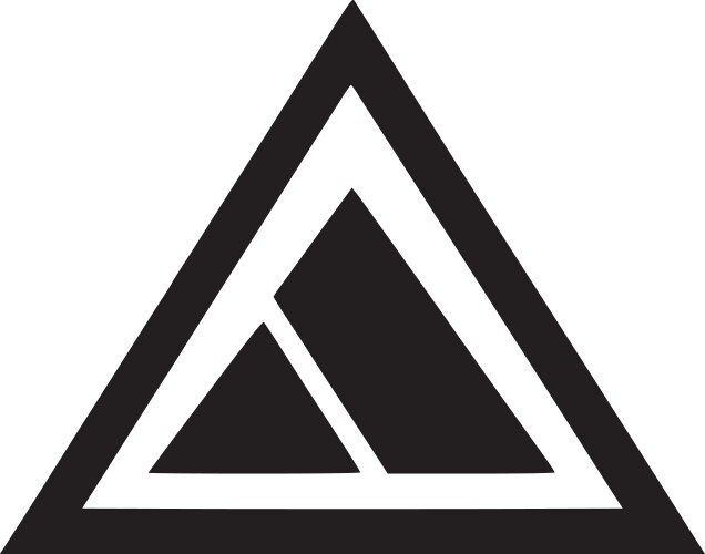 Triangle business logo Royalty Free Vector Image