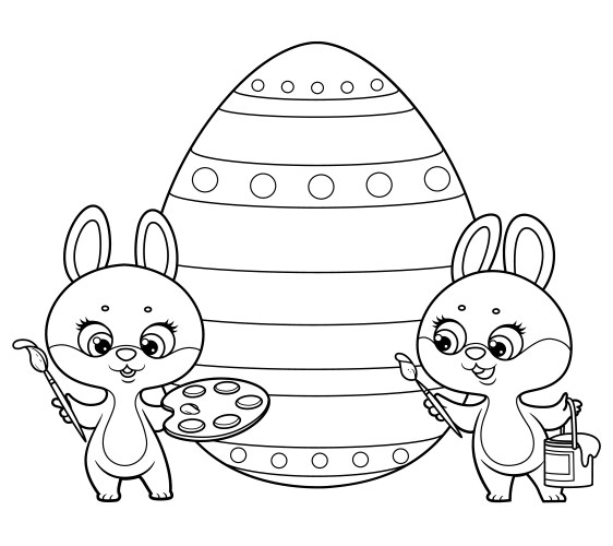 Cartoon boy on an easter egg hunt Royalty Free Vector Image