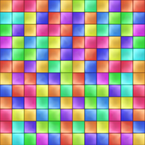 Seamless random squares mosaic tiles pixelated Vector Image
