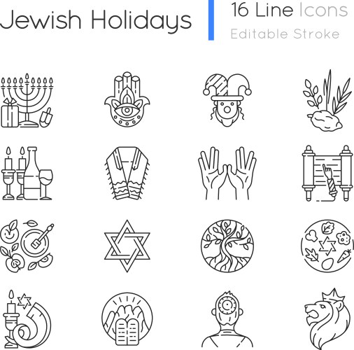 Shavuot jewish holiday coloring page Royalty Free Vector