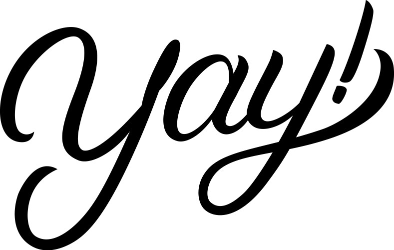 My hero text lettering phrase for poster greeting Vector Image