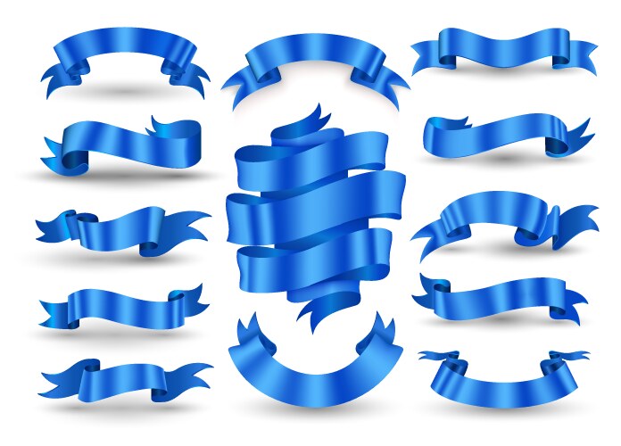 Blue banners Royalty Free Vector Image - VectorStock