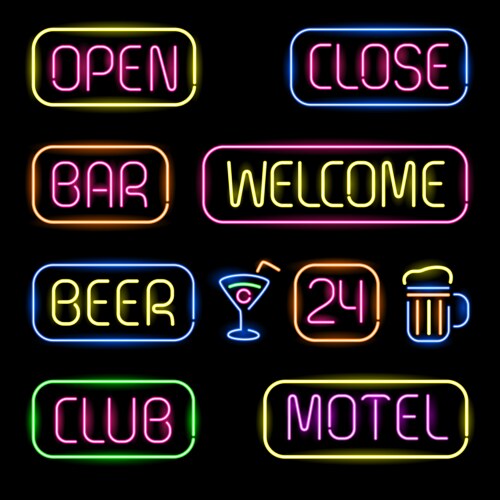 Neon Vector Images (over 880,000)