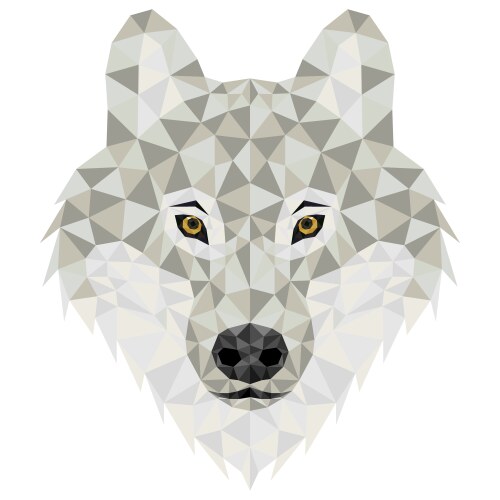 Polygon Wolf Vector Images (over 770)