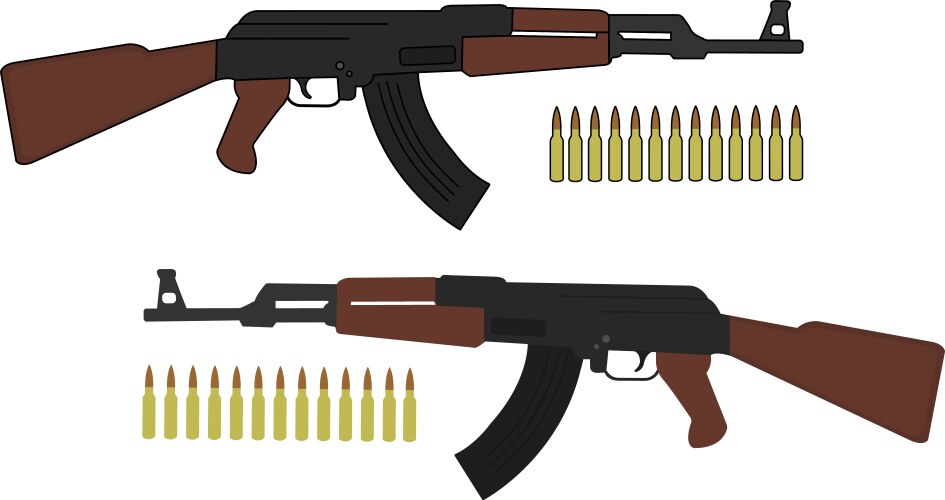 Ak 47 Royalty Free Vector Image - VectorStock