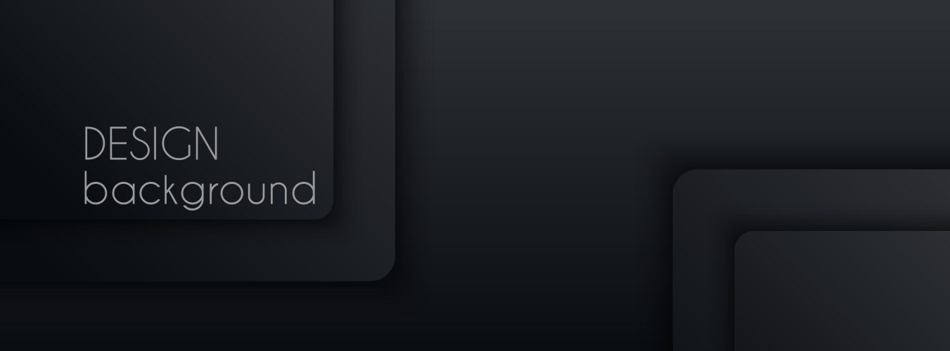 Black abstract long banner minimal dark Royalty Free Vector