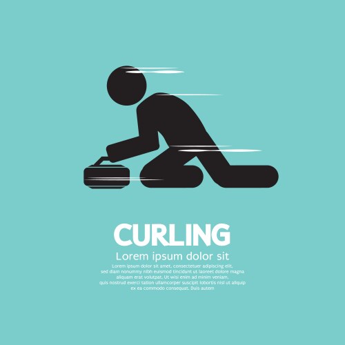 Curling icon Royalty Free Vector Image - VectorStock