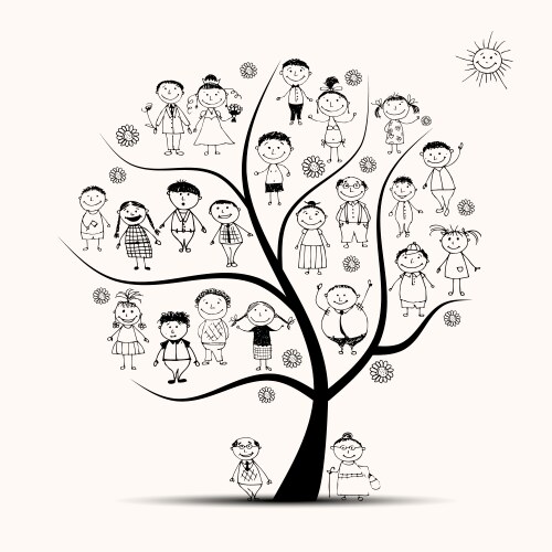 Family tree Royalty Free Vector Image - VectorStock