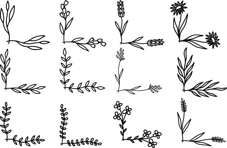Floral Corner Vector Images (over 39,000)