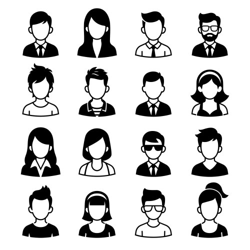 Avatar Profile Icon Round Vector Images (over 9,100)