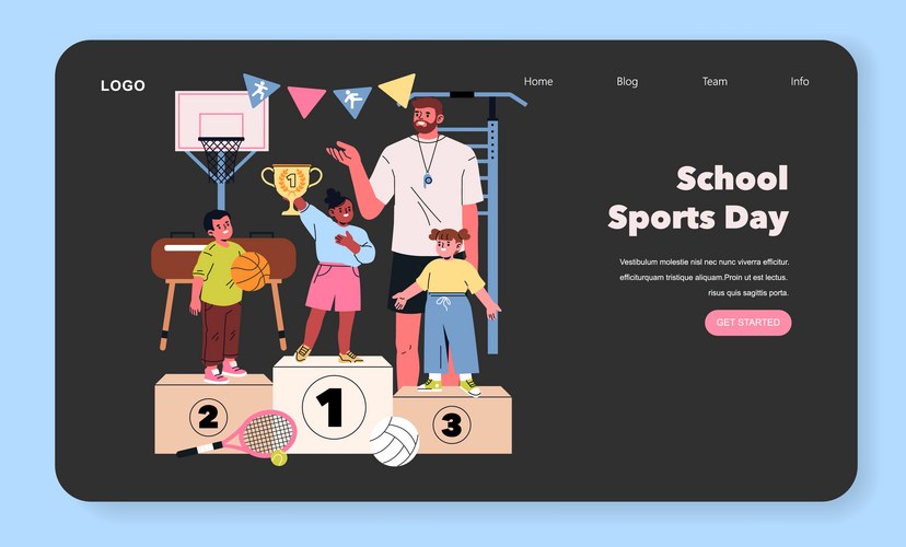 School sport day Vector Images & Graphics for Commercial Use | VectorStock