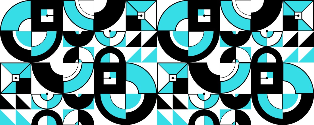 Seamless abstract background in blue color Vector Image