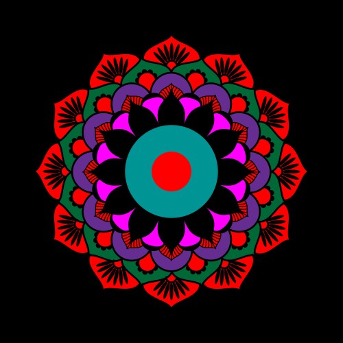 Mandala Color Pages Vector Images (over 19,000)