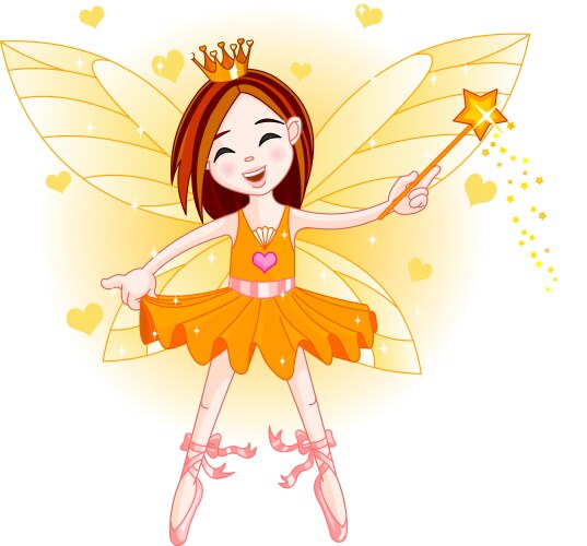 Little fairy ballerina Royalty Free Vector Image