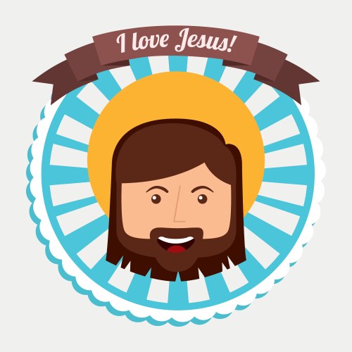 I love jesus design Royalty Free Vector Image - VectorStock