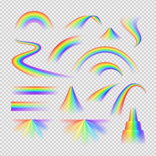 Prism light spectrum composition Royalty Free Vector Image