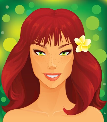 Redhead Royalty Free Vector Image - VectorStock