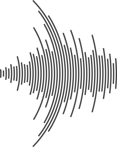 Sound waves Royalty Free Vector Image - VectorStock