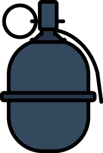 German stick grenade Royalty Free Vector Image