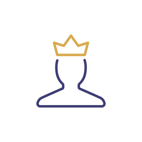 Vip customer user icon person profile Royalty Free Vector