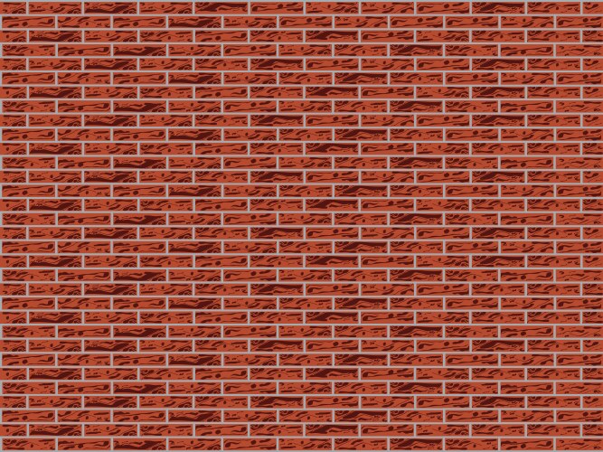 Red brick wall background bricks texture seamless Vector Image