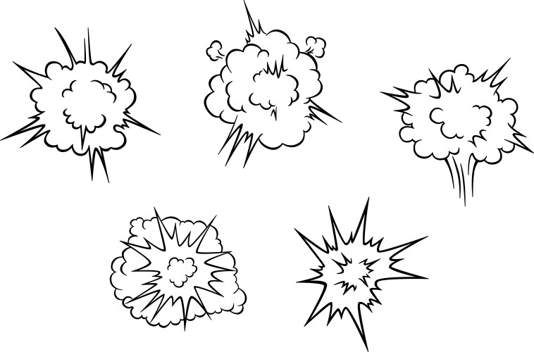 Retro clouds Royalty Free Vector Image - VectorStock