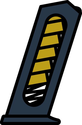 Gun magazine icon Royalty Free Vector Image - VectorStock