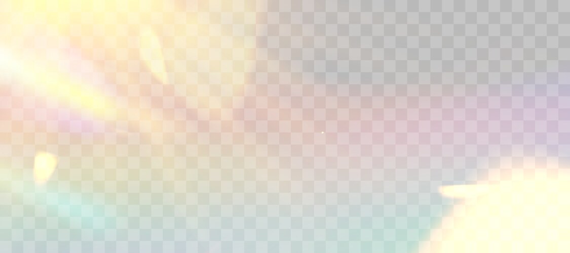 Blurred rainbow refraction overlay effect light Vector Image