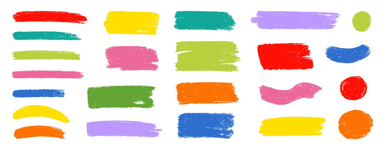 Brush paint background frame box color stroke Vector Image