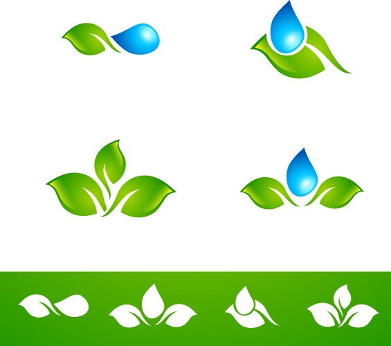 Sun and sea simple logo Royalty Free Vector Image