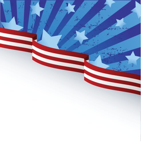 American flag background Royalty Free Vector Image