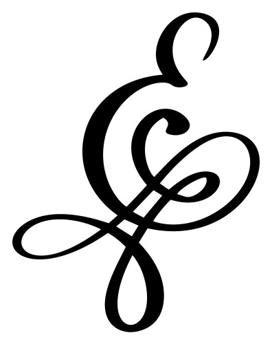 Cursive E Vector Images (over 140)