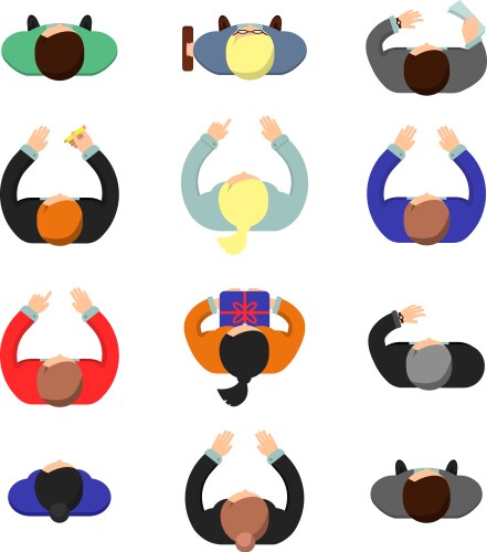 Top View Man Sitting Vector Images (over 1,000)