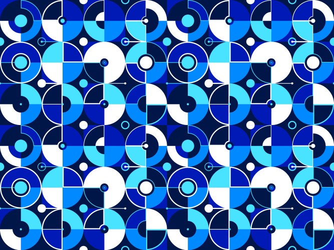 Seamless abstract background in blue color Vector Image