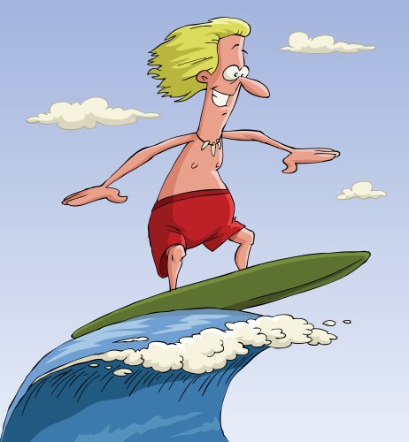 Surfer Cartoon Vector Images (over 9,200)