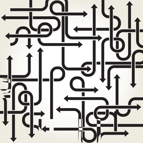 Abstract background color triangles and arrows Vector Image