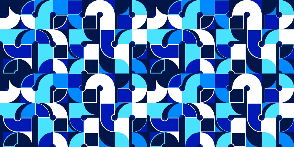 Seamless abstract background in blue color Vector Image