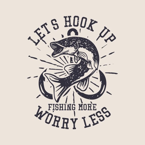 Fish hook lettering letter Vector Images & Graphics for Commercial Use ...