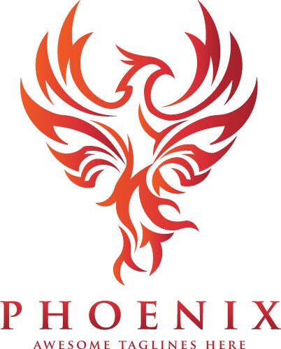 Phoenix logo set 1 Royalty Free Vector Image - VectorStock
