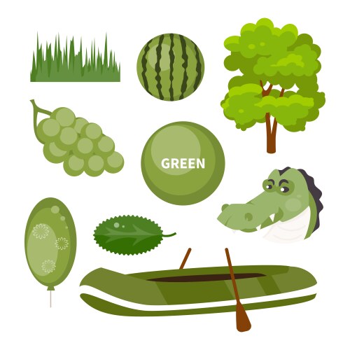 Card with orange objects Royalty Free Vector Image