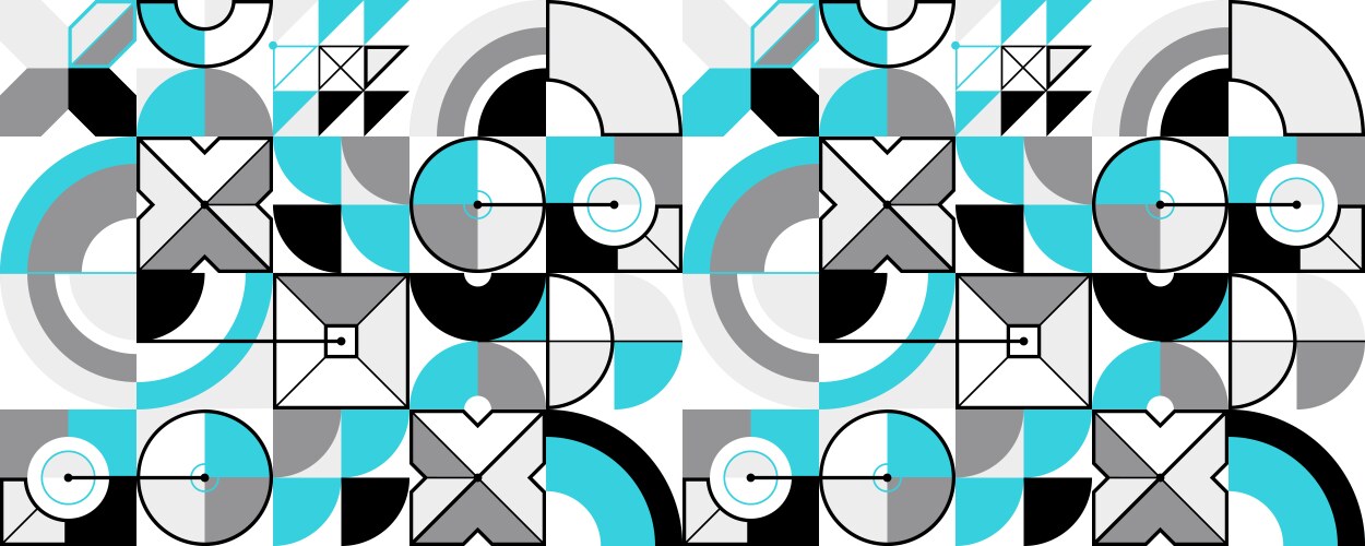 Seamless abstract background in blue color Vector Image