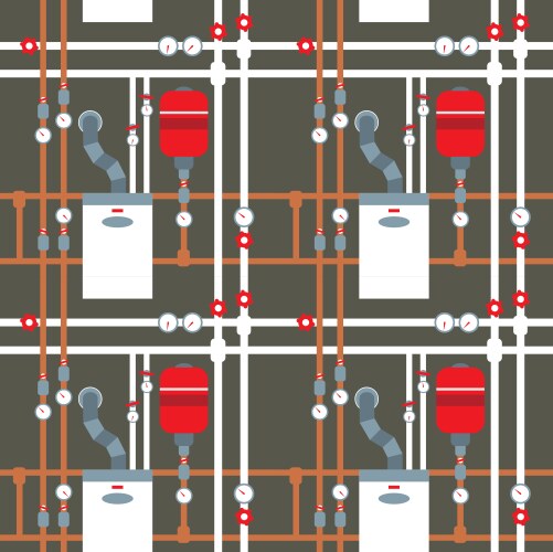 Water piping seamless pattern Royalty Free Vector Image