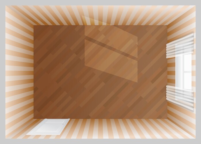 Room with furniture top view Royalty Free Vector Image