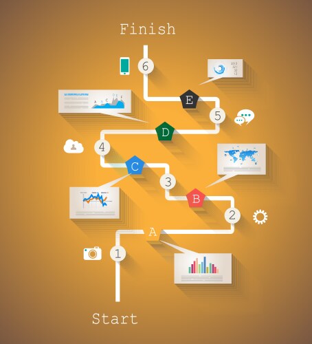 Original style infographic template to display Vector Image