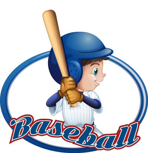 Baseball kid Royalty Free Vector Image - VectorStock